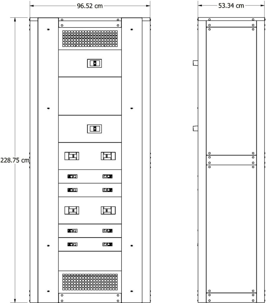 Tablero de distribución autosoportado 1250 A - Rilez mexicana