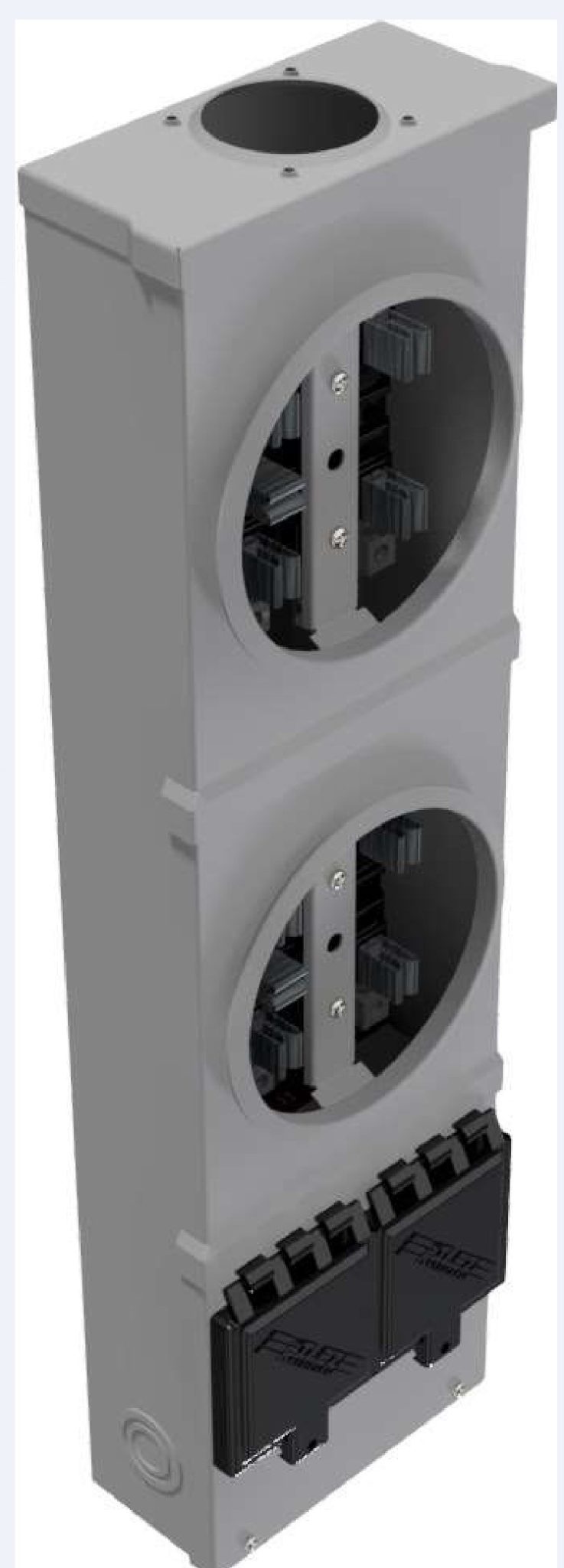 Base de medición integral doble monofásica 5 terminales 125 amp ...